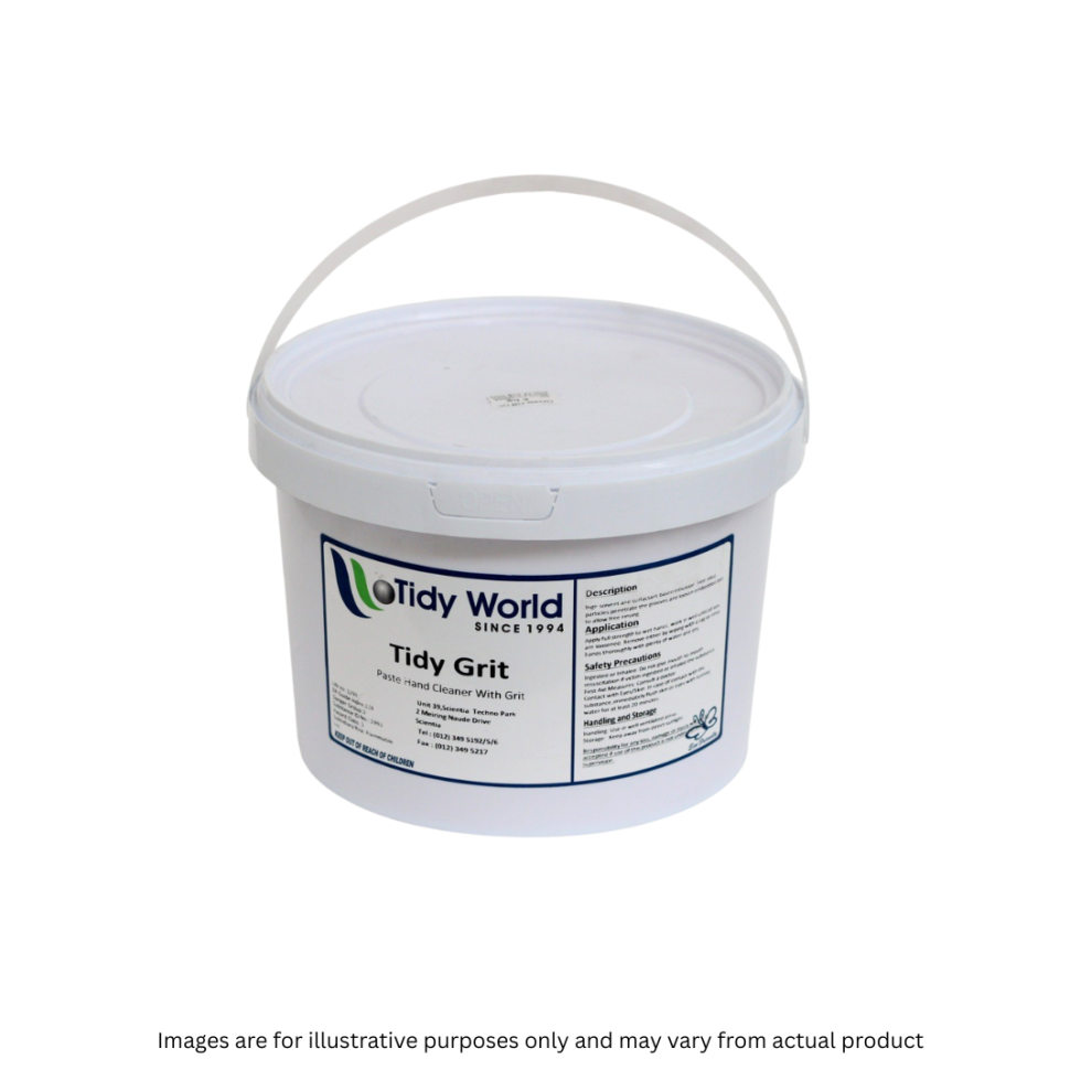 TIDY GRIT | CREAM TEXTURED HAND CLEANER WITH GRIT HIGH-5KG | Tidy World